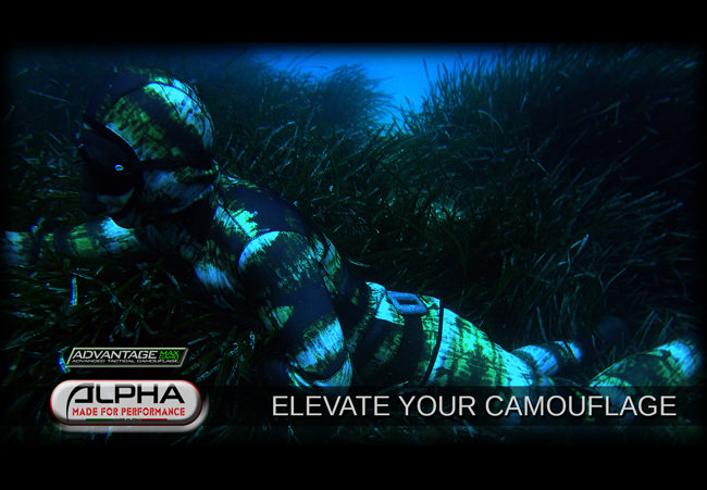 Muta su misura alpha Advantage muta mimetica per la pesca sub