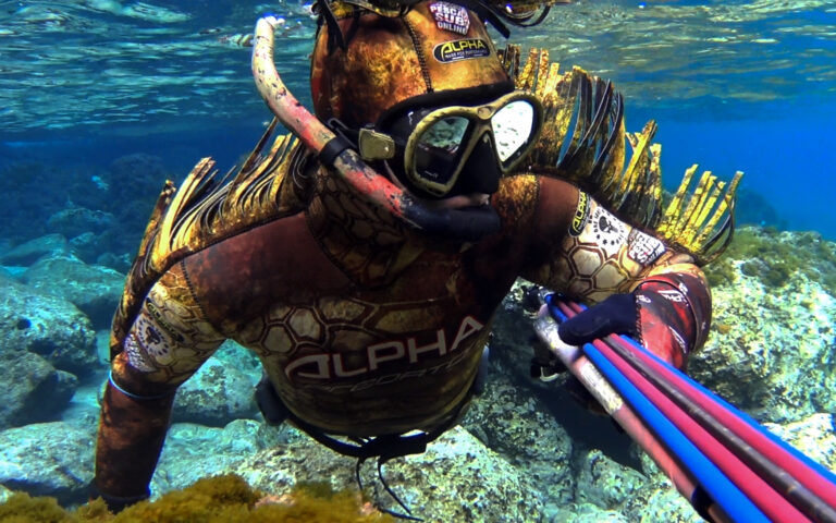 Muta liscio spaccato Alpha liscio mimetica foderata da pesca sub e apnea